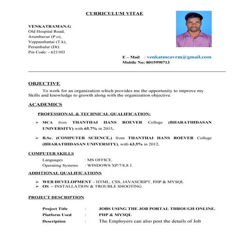 RESUME Venkat | DOC