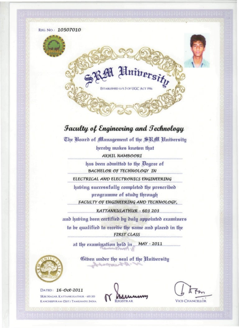 Srm Degreepdf