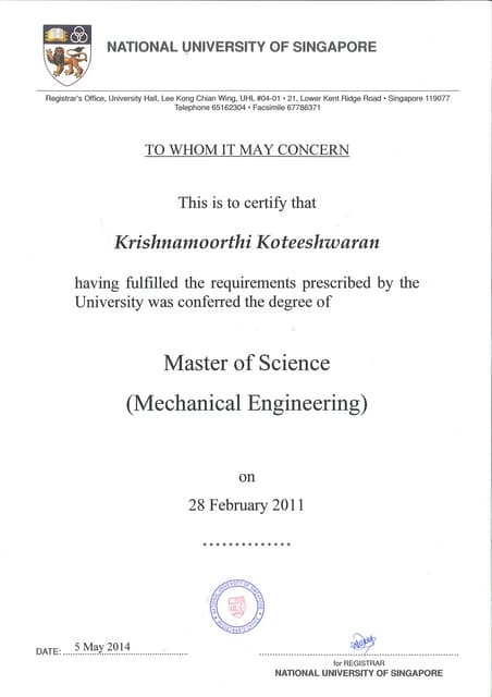 BACHELORS CERTIFICATE-KOTEESHWARAN | PDF