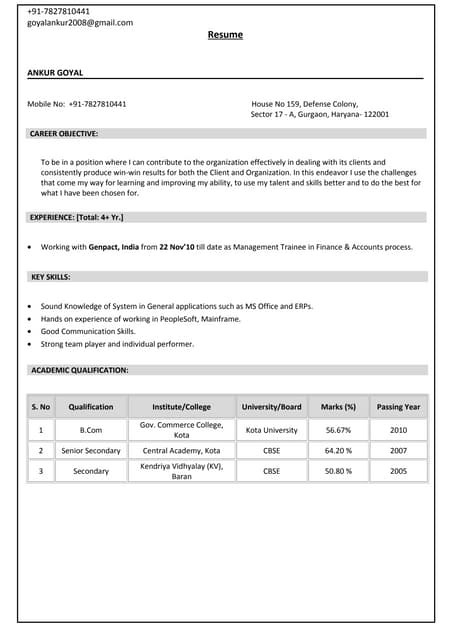 Aarti Mathur Resume | PDF