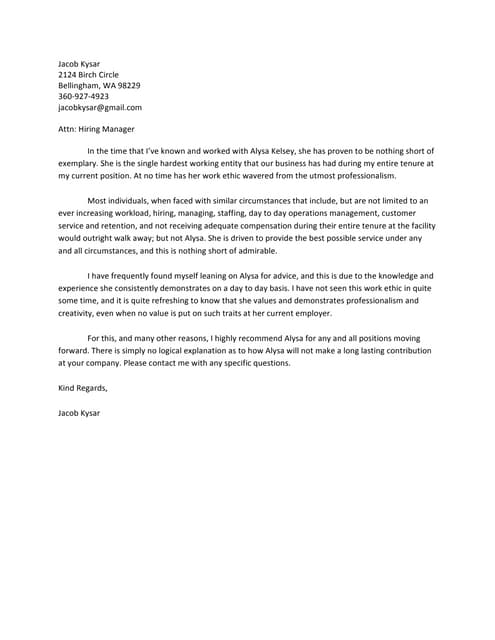 Letter of Recommendation - Advantage Plus MRI