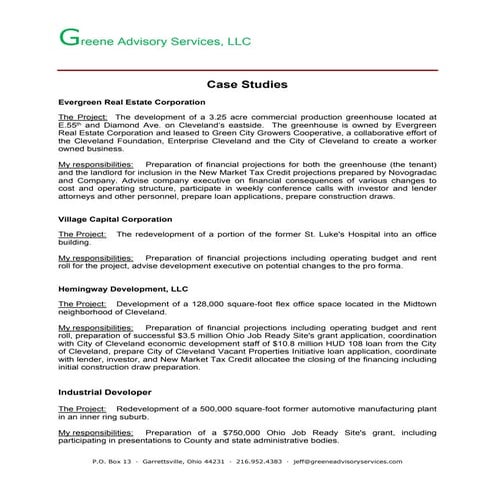 case studies | PDF | Developmental Sites | Real Estate