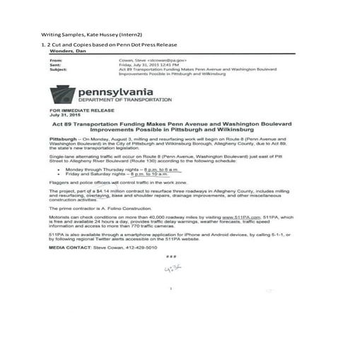 Writing Samples | DOCX