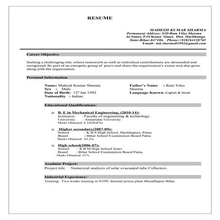 Resume. docx | PDF