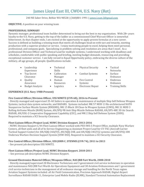 JULIUS'S MILITARY RESUME | DOC | Business | Business and Finance