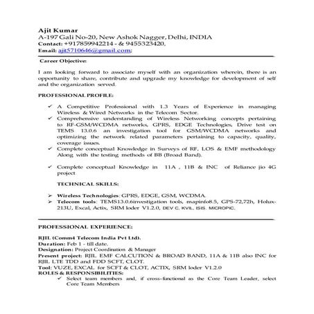 Resume_Ajit Kumar | PDF
