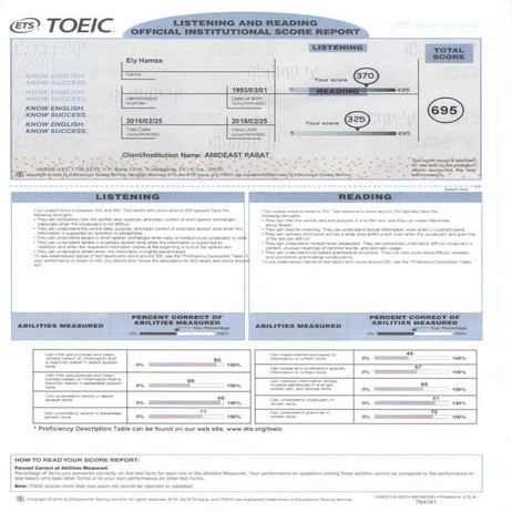TOEIC | PDF