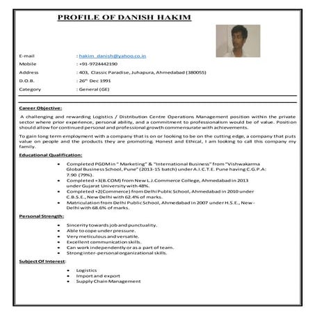 Danish Hakim UPDATED RESUME | DOCX