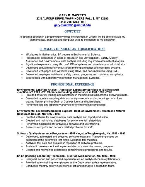 Resume intel | PDF