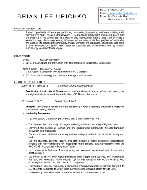 Ed.D Resume | DOCX | Professional School | Postgraduate Education