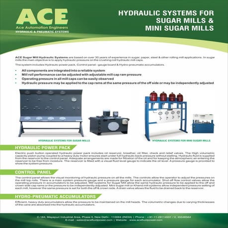 Mill setting for Sugar Mills | PPTX