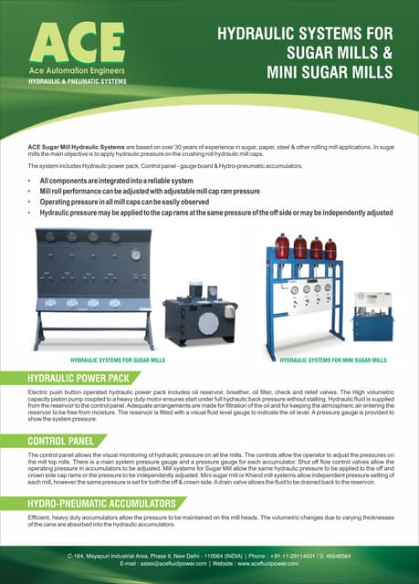 Mill setting for Sugar Mills | PPTX