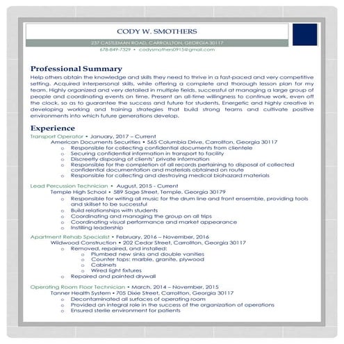 Resume - Cody Tilton 5-5-16 | DOCX