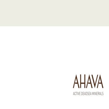 AHAVA presentation | PPTX