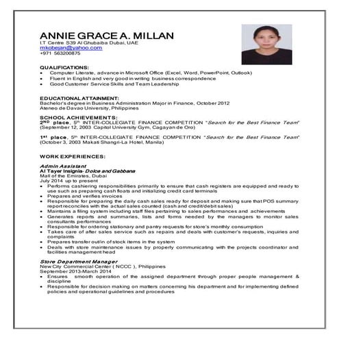 Annie CV | DOCX