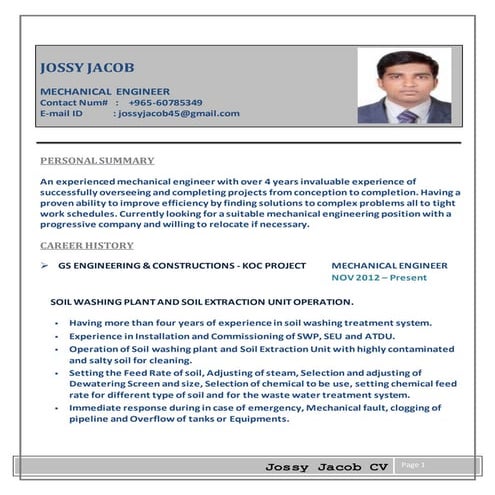 JOSSY JACOB CV | DOCX