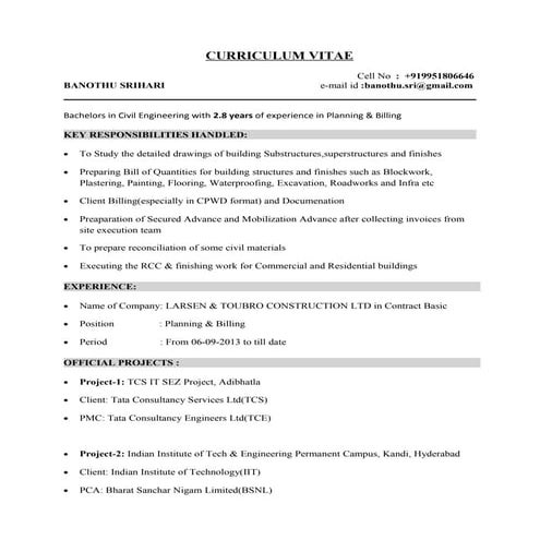 SRIHARI-RESUME | DOC