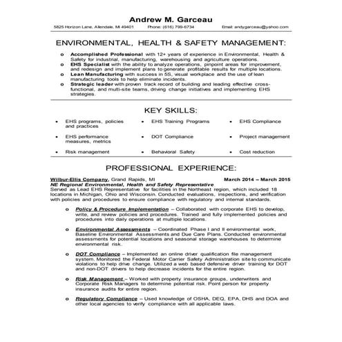 BearHebertResume(safety) | DOCX