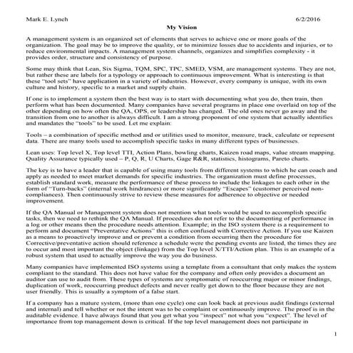 ISO 9001, 14001, 45001 (IMS) basics training material | PDF