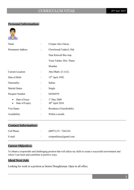 Quantity Surveyor CV | DOC