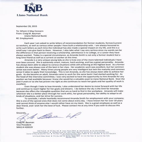 Letter of Recommendation 2 | PDF