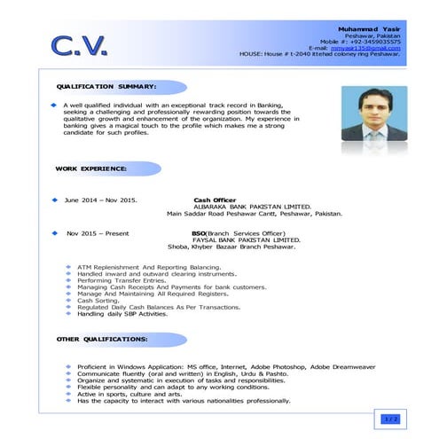 Yasir_CV banking | DOCX