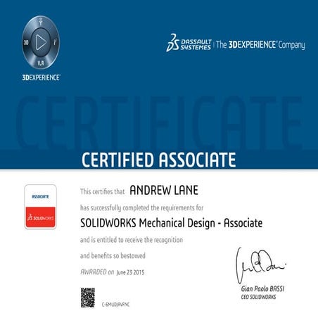 Solidworks Certificate | PDF