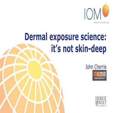 Dermal exposure science: it’s not skin-deep | PDF
