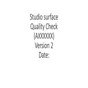 surface checks in automotive design and analysis | PPTX