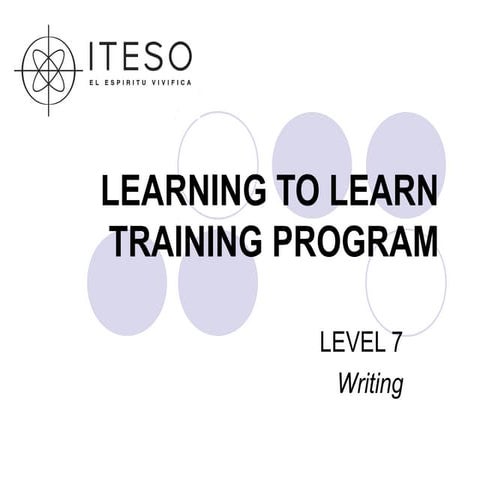 Learning to Learn Nivel 7 | PPT