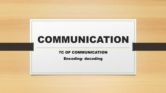 The Principles of Effective Written Communication | PPT