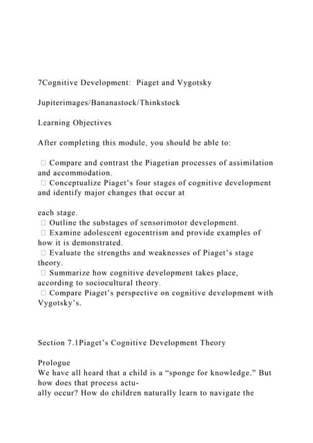 Piaget's theory of cognitive development | PPTX | Daycare and Pre-School | Parenting
