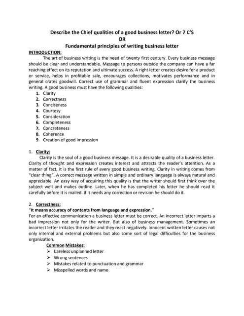 Business writing-skills are essential business communication skills