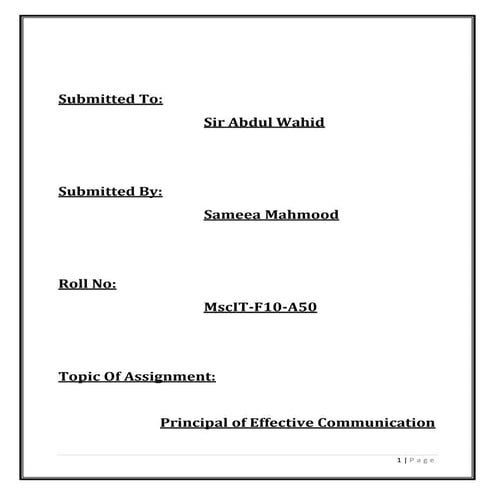 7Cs Business Communication | DOCX