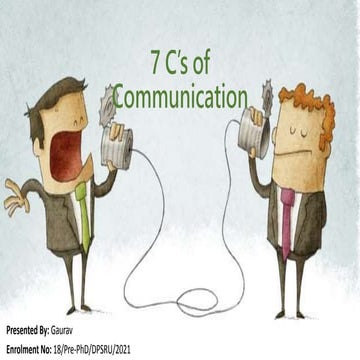 7 c's by gaurav | PPTX