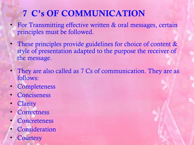 7 Principles of Communications