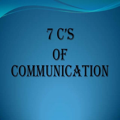 7csofcommunication 131217071532-phpapp02 | PDF
