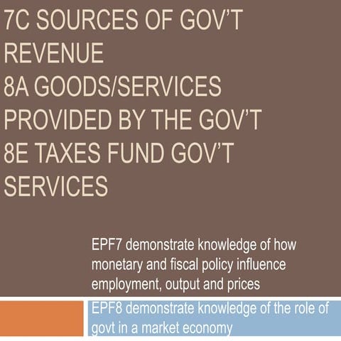 7c sources of govt revenue | PPTX