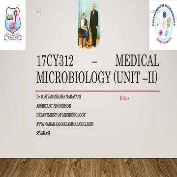 !7 cy312 unit -ii -ebola -mmb | PPT