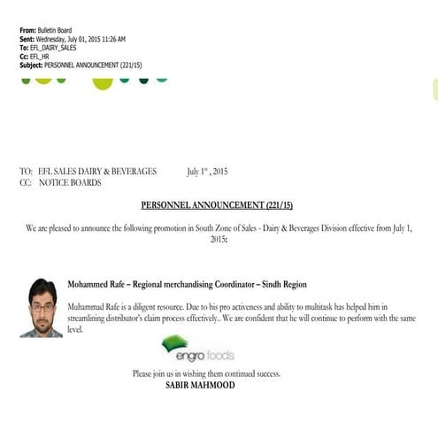 Promotion Announcement | PPT