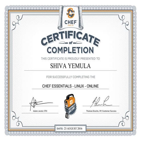 Chef-Training-Certificate | PDF