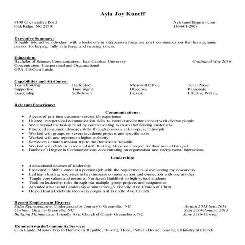 Alorica Resume | DOCX