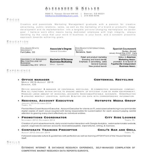 Alex Keller Resume December 2015 | DOCX