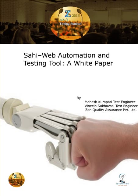 Sahi Web Automation And Testing Tool Pdf Free Download