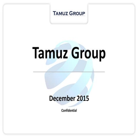 Tamuz Group - Dec 2015 - Final | PDF