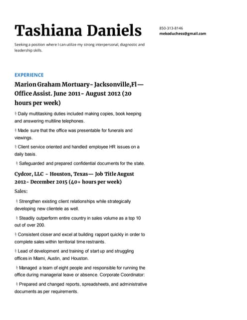 Jacob Schaffer Resume | PDF