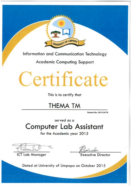 computer training certificate