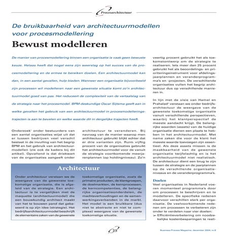 200412_BPM-Bewust Modelleren_KZA | PDF