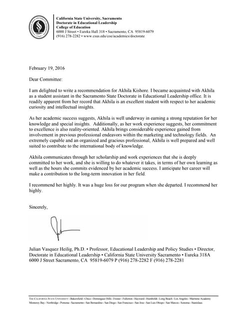 Joseph_Letter of Recommendation | PDF