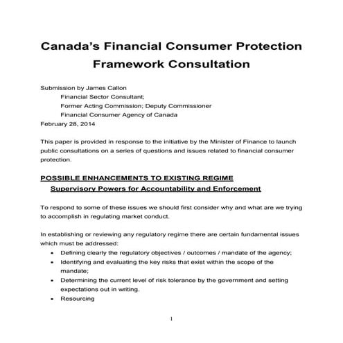 consultation consumer protection | PDF